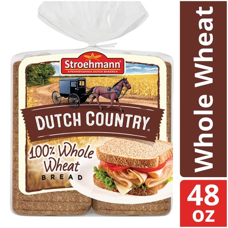 Stroehmann 100% Whole Wheat Bread (44 oz) - Instacart