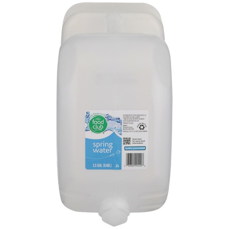 Food Club Spring Water (2.5 gal) - Instacart