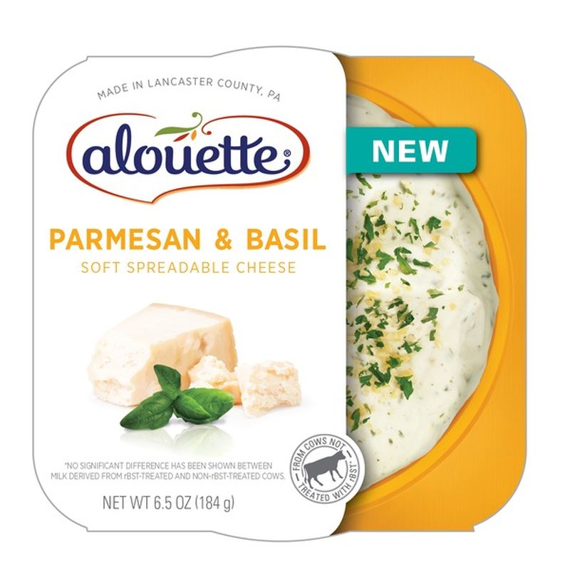 Alouette Parmesan & Basil Soft Spreadable Cheese (6.5 oz) - Instacart
