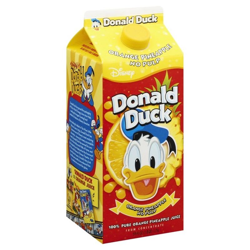 Donald Duck 100% Juice, Orange Pineapple, No Pulp (59 oz) - Instacart
