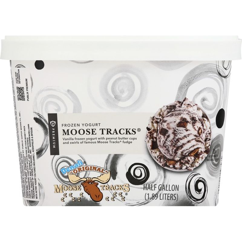 Publix Premium Frozen Yogurt Moose Tracks 0 5 Gal Instacart