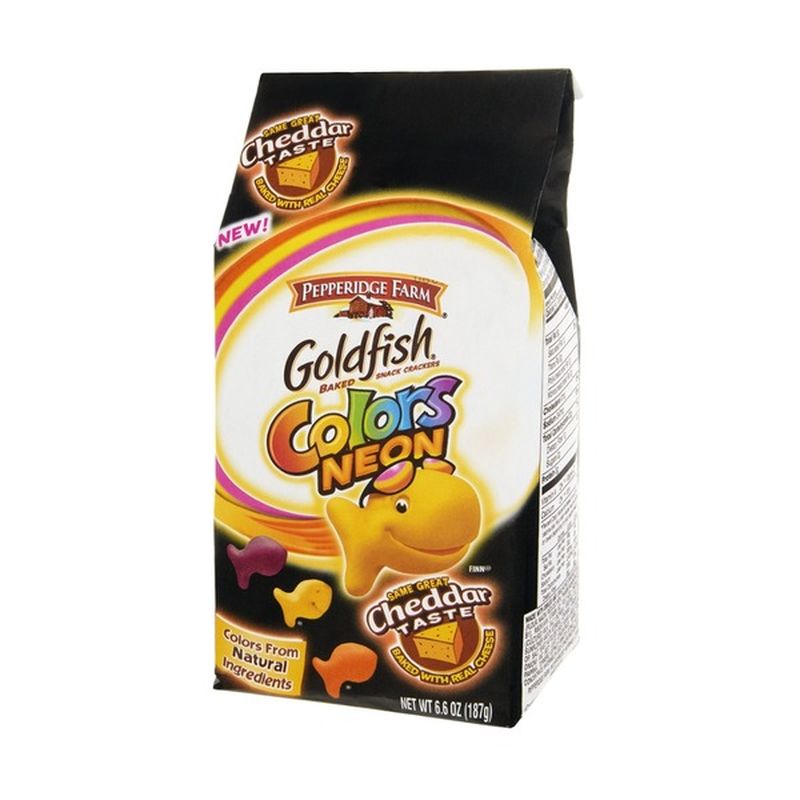 Goldfish Pepperidge Farm Goldfish Neon Colors Baked Snack Crackers (6.6 ...