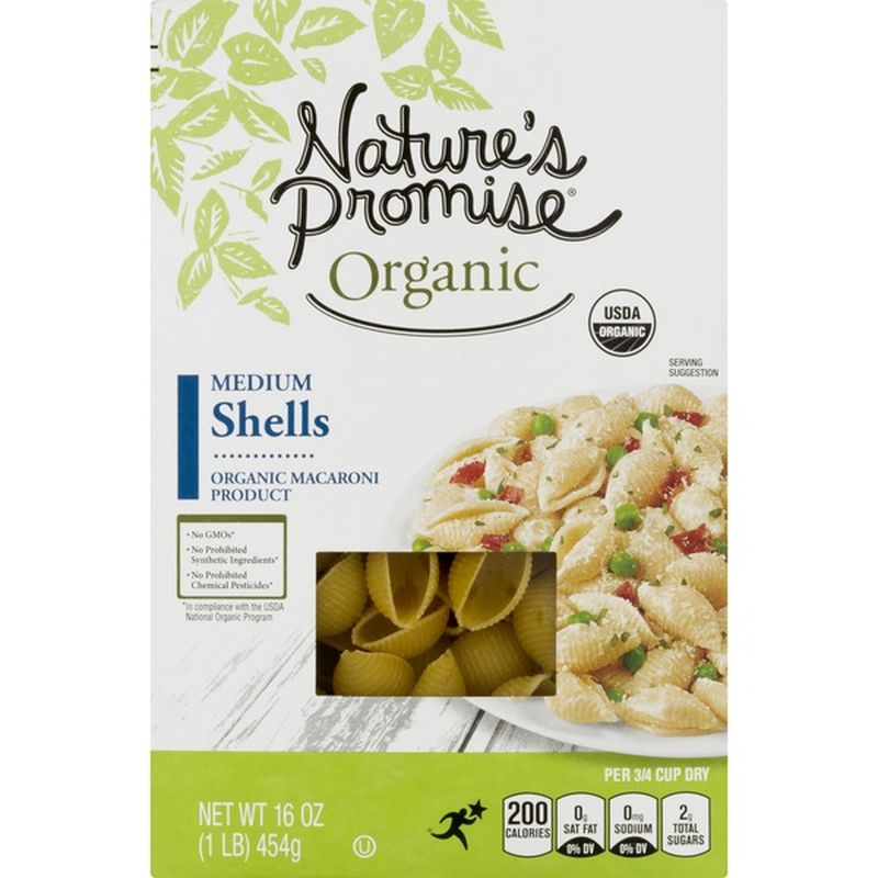 Nature's Promise Medium Organic Shells Pasta (16 oz) - Instacart
