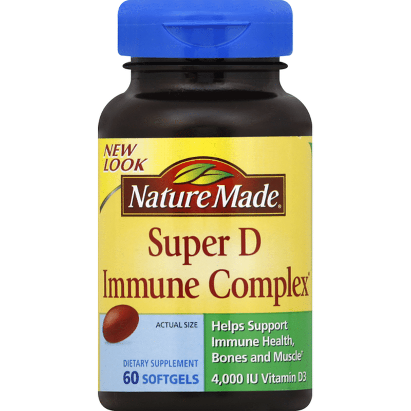Nature Made Super D Immune Complex, Softgels (60 ct) - Instacart