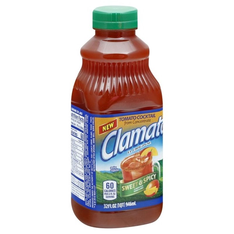 Clamato Sweet & Spicy Tomato Cocktail (32 fl oz) - Instacart