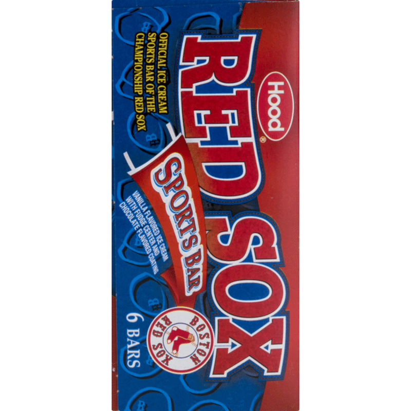 Hood Red Sox Sports Bar Chocolate Covered Ice Cream (4 fl oz) - Instacart