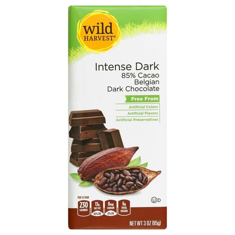 Wild Harvest Dark Chocolate, Belgian, Intense Dark (3 oz) - Instacart