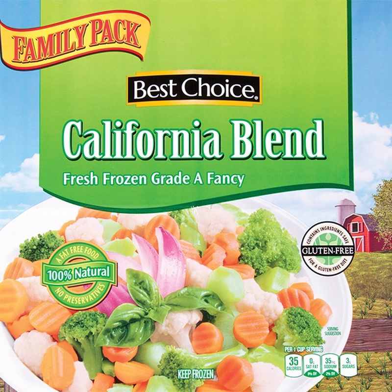 Best Choice Frozen California Blend Vegetable (48 oz) - Instacart