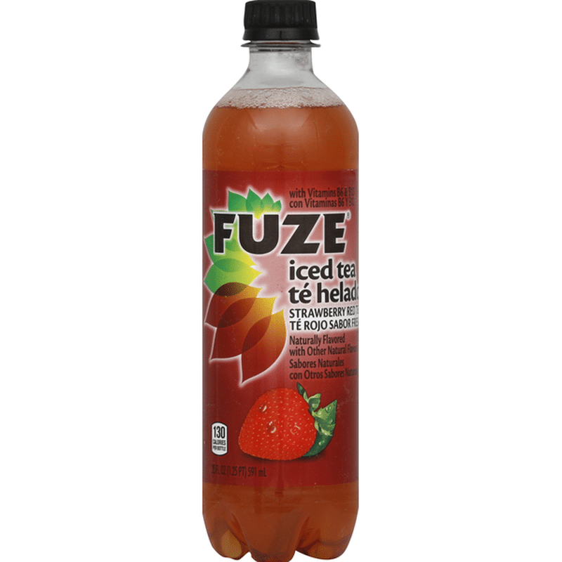 Fuze Iced Tea, Strawberry Red Tea (20 oz) - Instacart