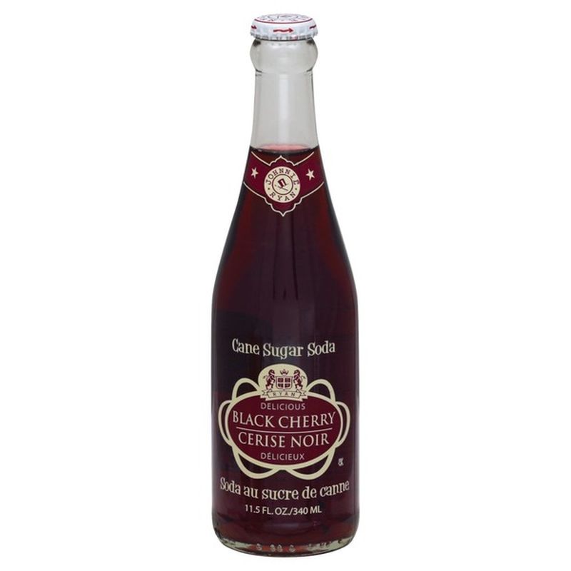 Johnnie Ryan Soda, Cane Sugar, Black Cherry (11.5 oz) - Instacart