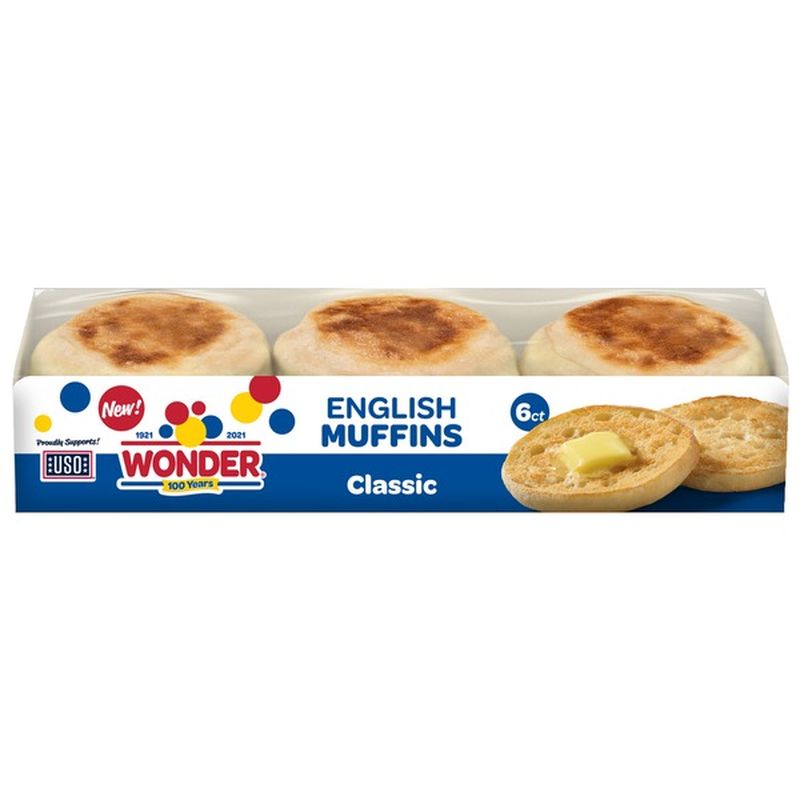 Wonder Bread Classic English Muffins (6 ct) - Instacart