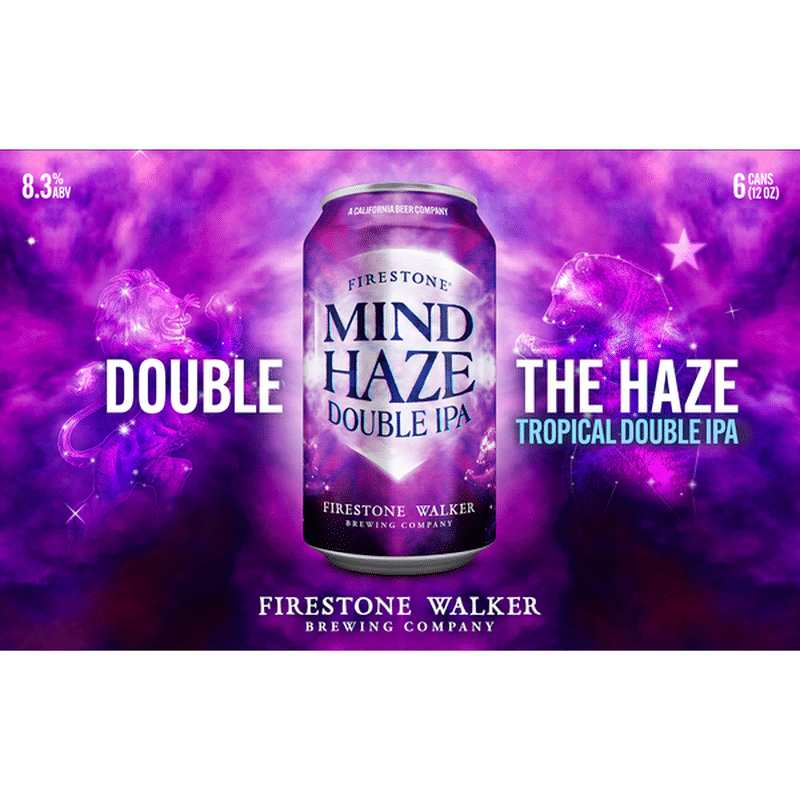 Firestone Walker Beer, Mind Haze Double IPA (12 fl oz) - Instacart