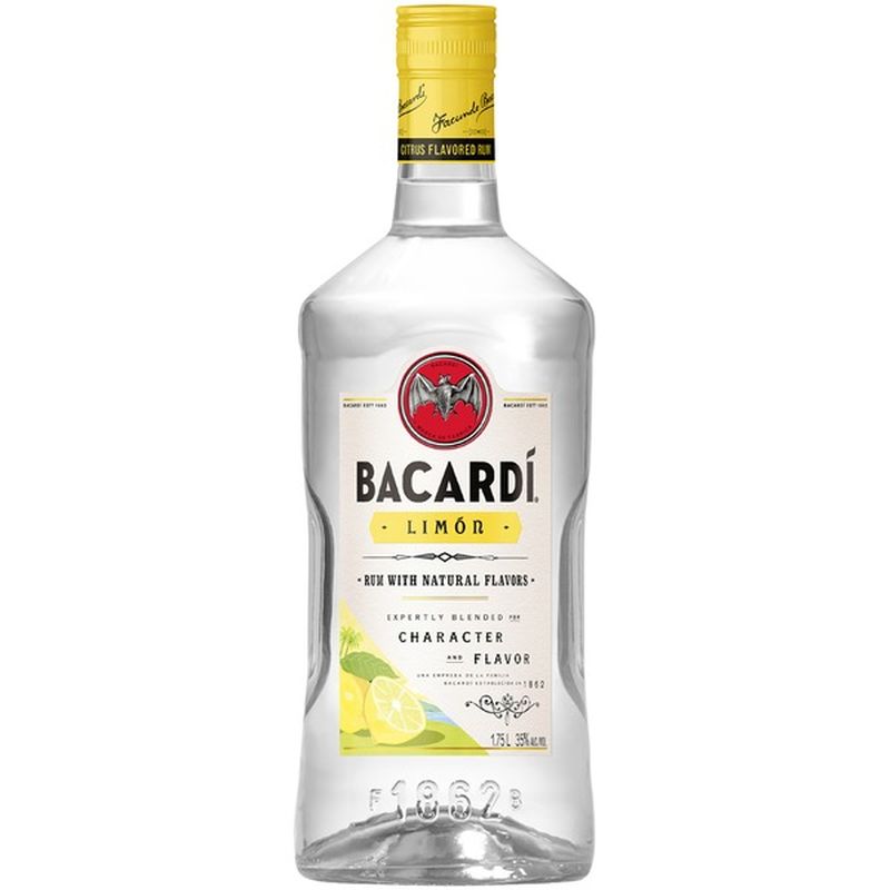 Bacardi Citrus Limon Rum (1.75 L) - Instacart