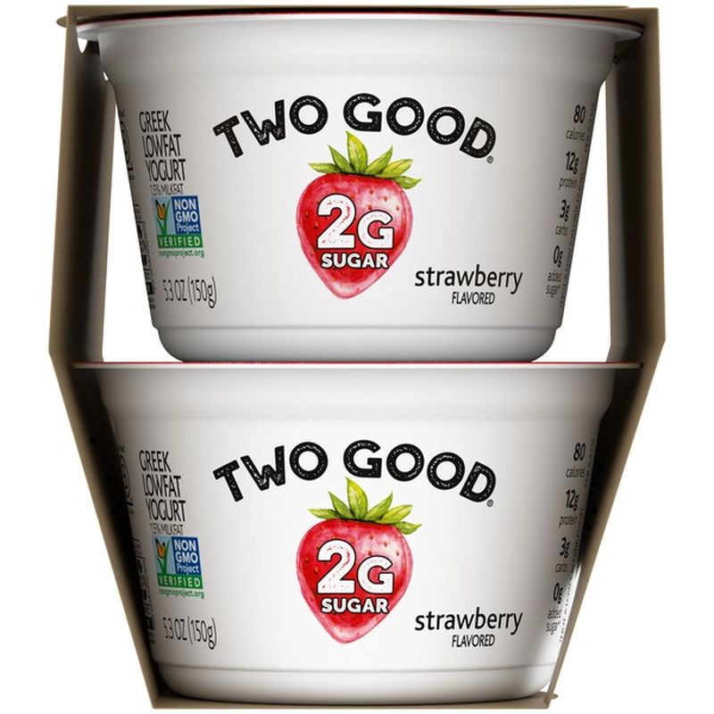 Two Good Lowfat Lower Sugar Strawberry Greek Yogurt (21.2 oz) - Instacart