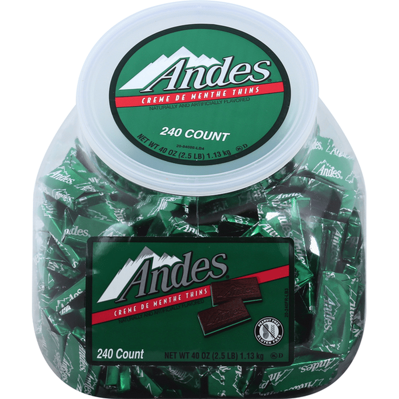 Andes Candy, Creme De Menthe, Thins (240 each) - Instacart