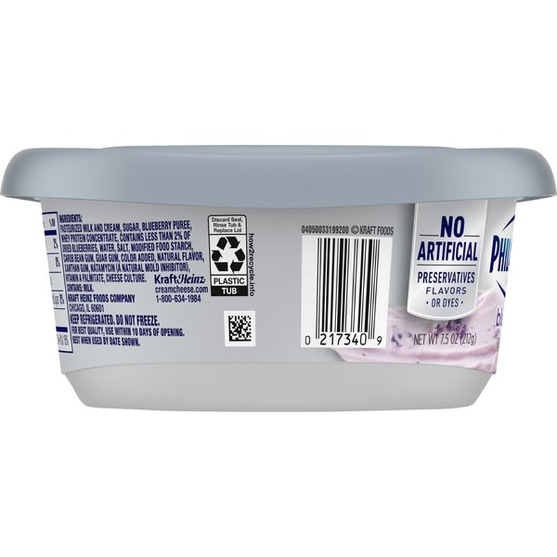 Philadelphia Blueberry Cream Cheese Spread (7.5 oz) - Instacart