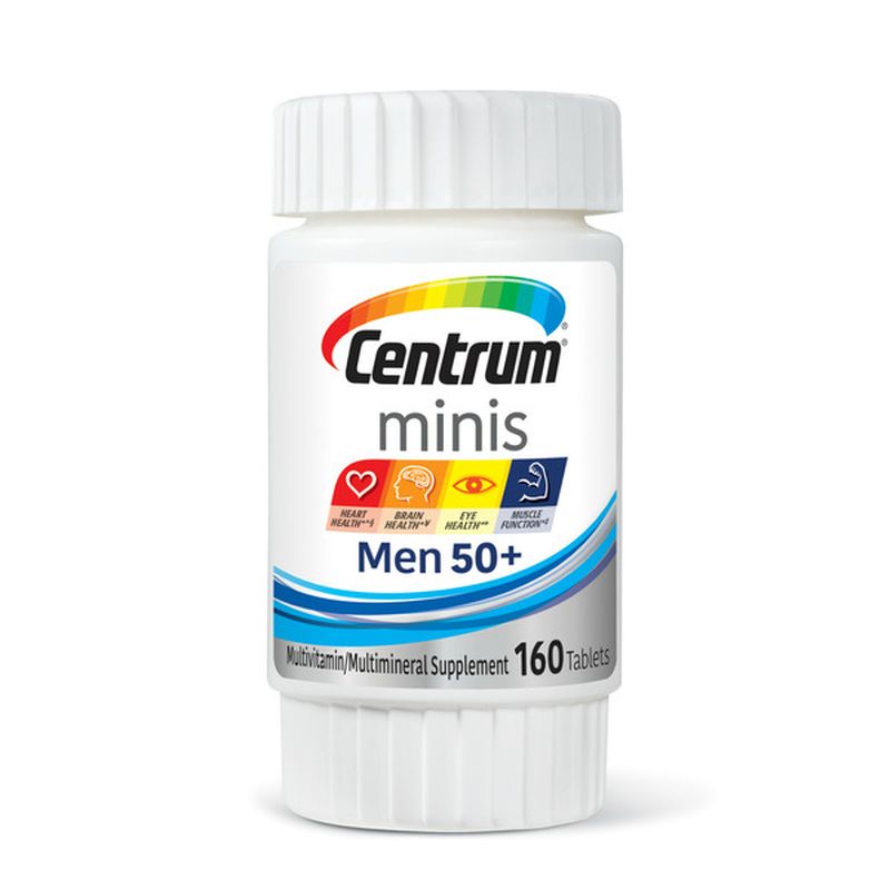 Centrum Minis Men 50+ Multivitamin Tablets, Minis Men 50+ Multivitamin ...