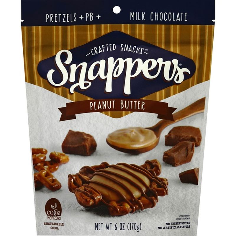 Snappers Snacks, Crafted, Peanut Butter (6 oz) - Instacart