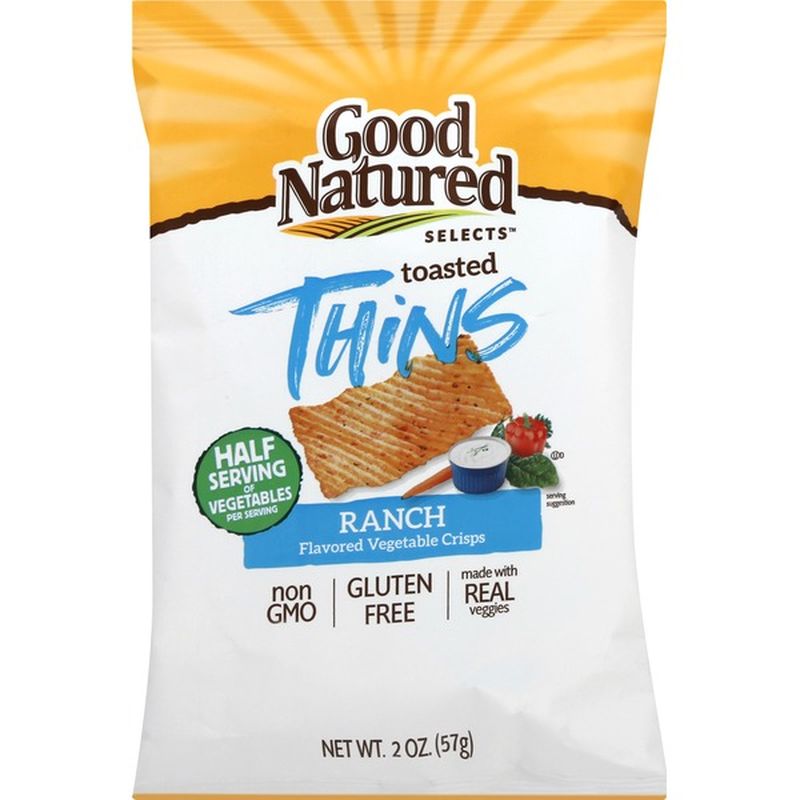 Good Natured Selects Thins, Ranch Flavored, Toasted (2 oz) - Instacart