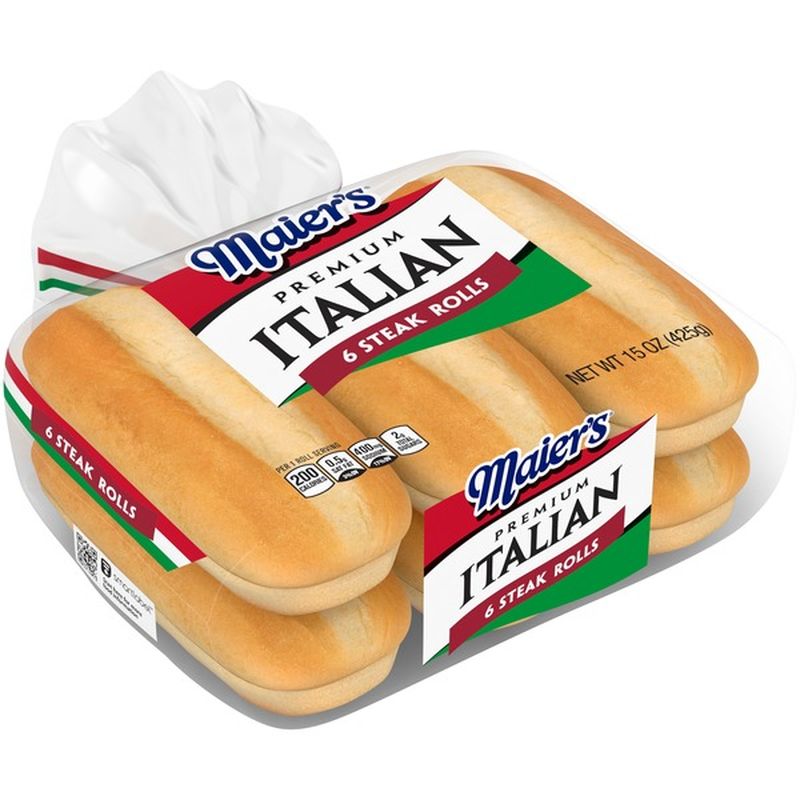 Maier's Premium Italian Steak Rolls (15 oz) - Instacart