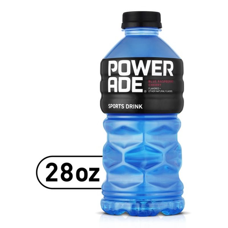 Powerade Blue Raspberry Cherry, Ion4 Electrolyte Enhanced Fruit ...