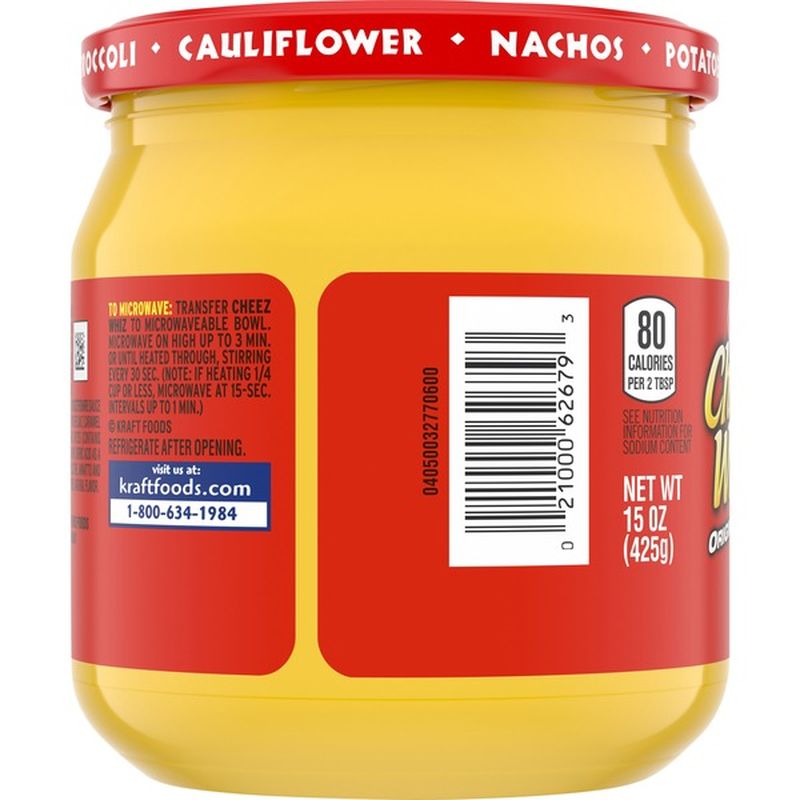 Cheez Whiz Original Cheese Dip (15 oz) - Instacart
