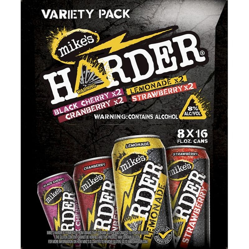 Mikes Harder Purple Grape, Blood Orange, Lemonade & Strawberry Variety ...
