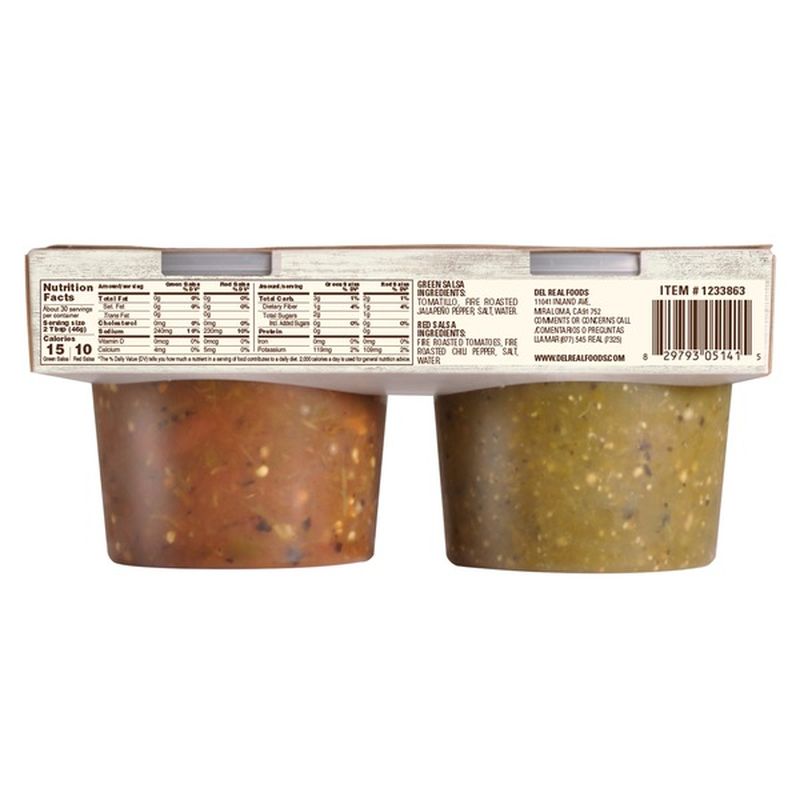 Del Real Foods Red & Green Combo Salsa (24 oz) - Instacart