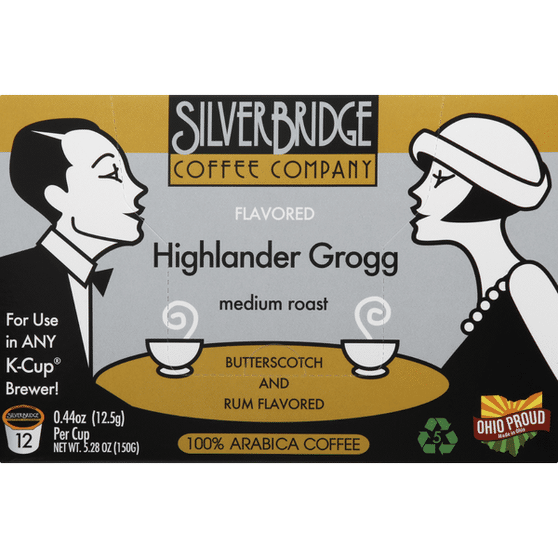 Silver Bridge Coffee, 100% Arabica, Medium Roast, Highlander Grogg ...