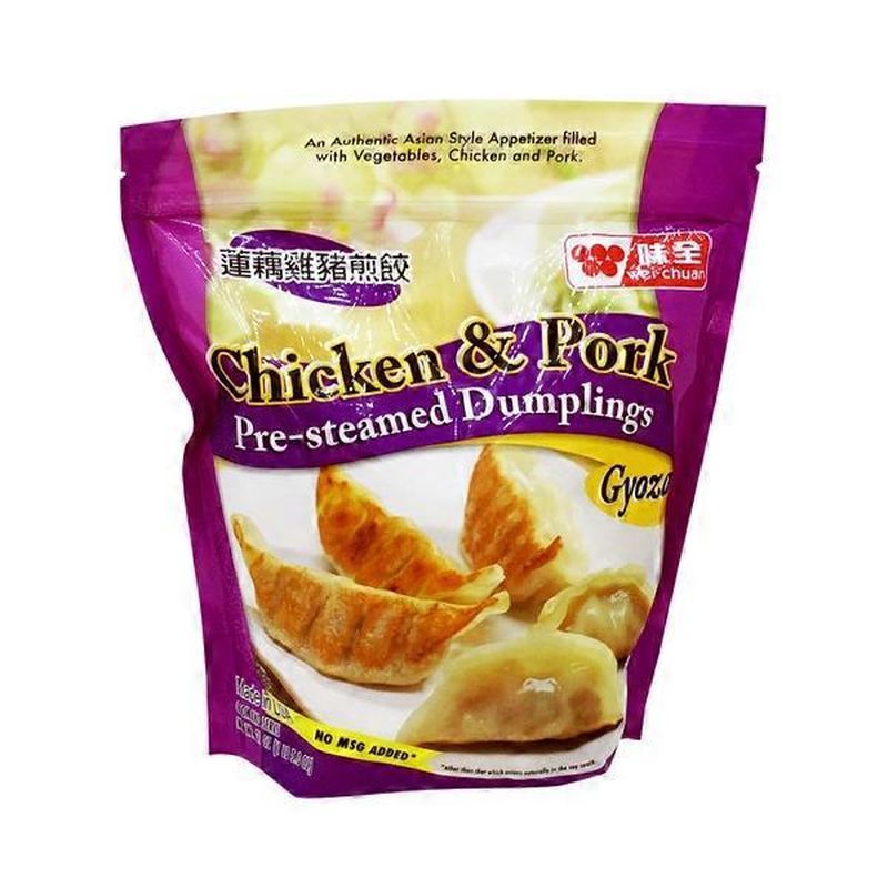 Wei Chuan Pre Steamed Chicken & Pork Dumplings (1.5 lb) - Instacart