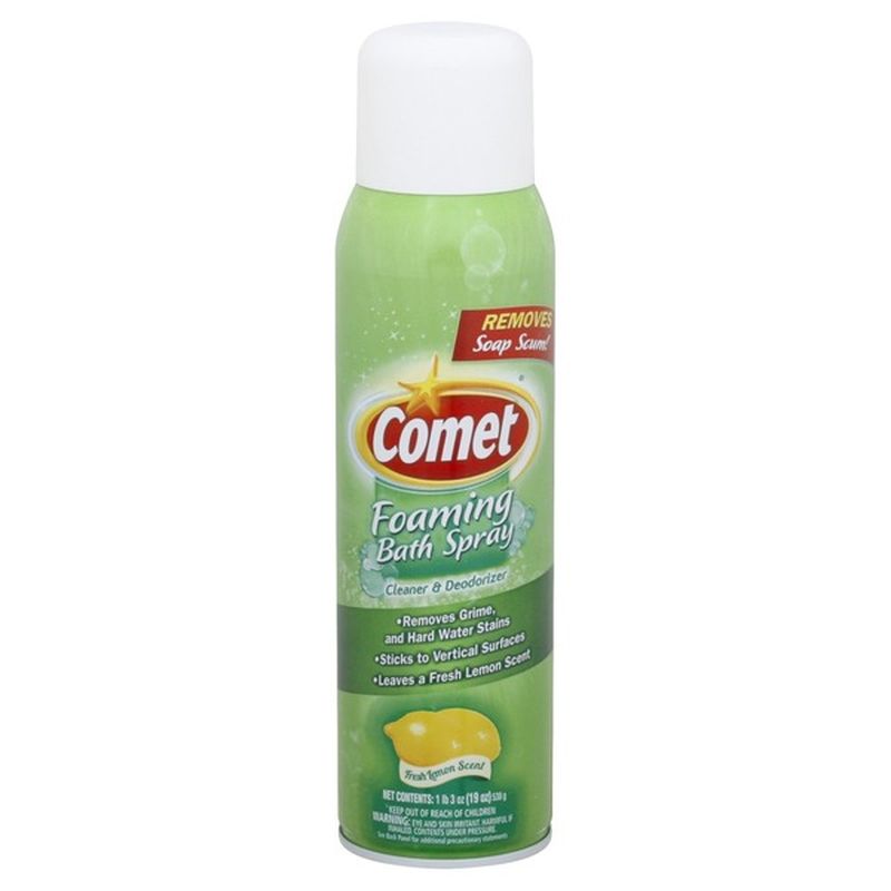Comet Bath Spray, Foaming, Fresh Lemon Scent (19 oz) - Instacart