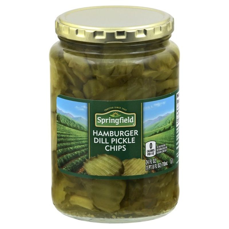 Springfield Hamburger Dill Chips Pickles (24 oz) - Instacart