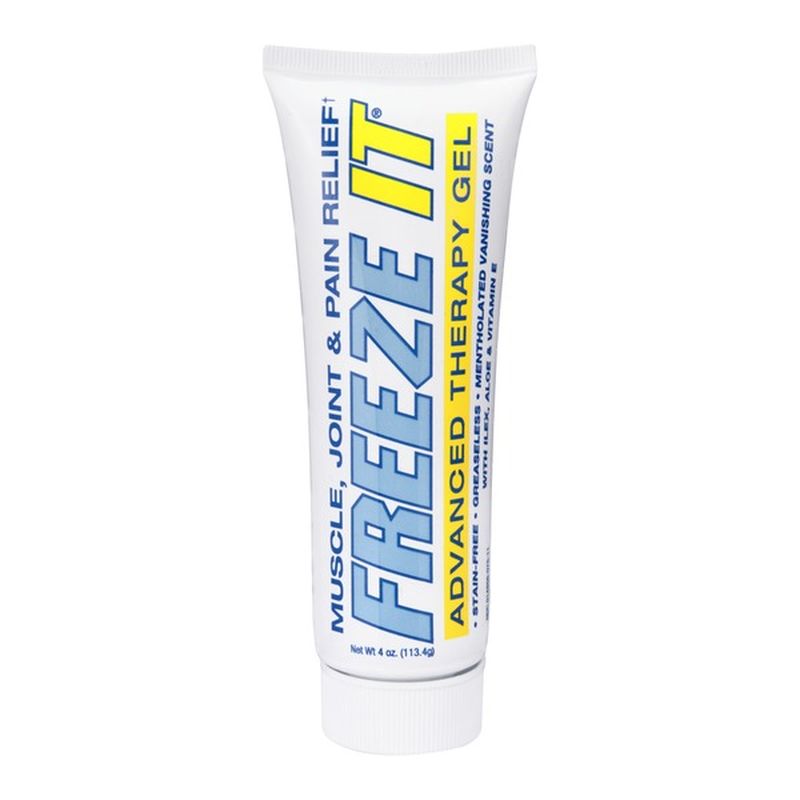 Freeze It Advanced Therapy Gel Muscle, Joint & Pain Relief (4 oz ...