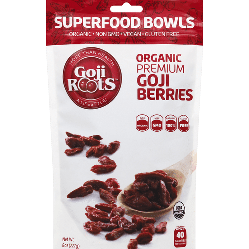 Acai Roots Goji Berries, Organic, Premium (8 oz) - Instacart