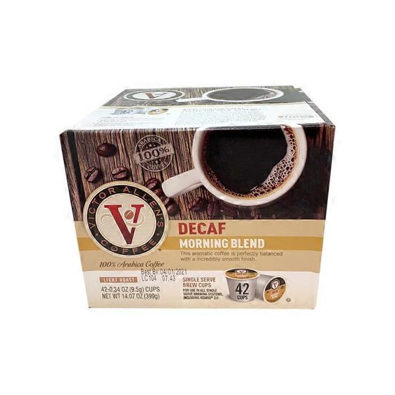 Victor Allen's Coffee 100% Arabica Coffee Decaf Morning Blend (42 ct ...