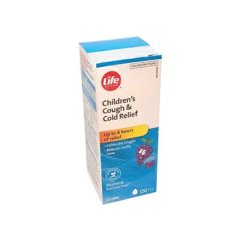 Life Brand Children's DM Decongestant Cough Syrup (120 ml) - Instacart