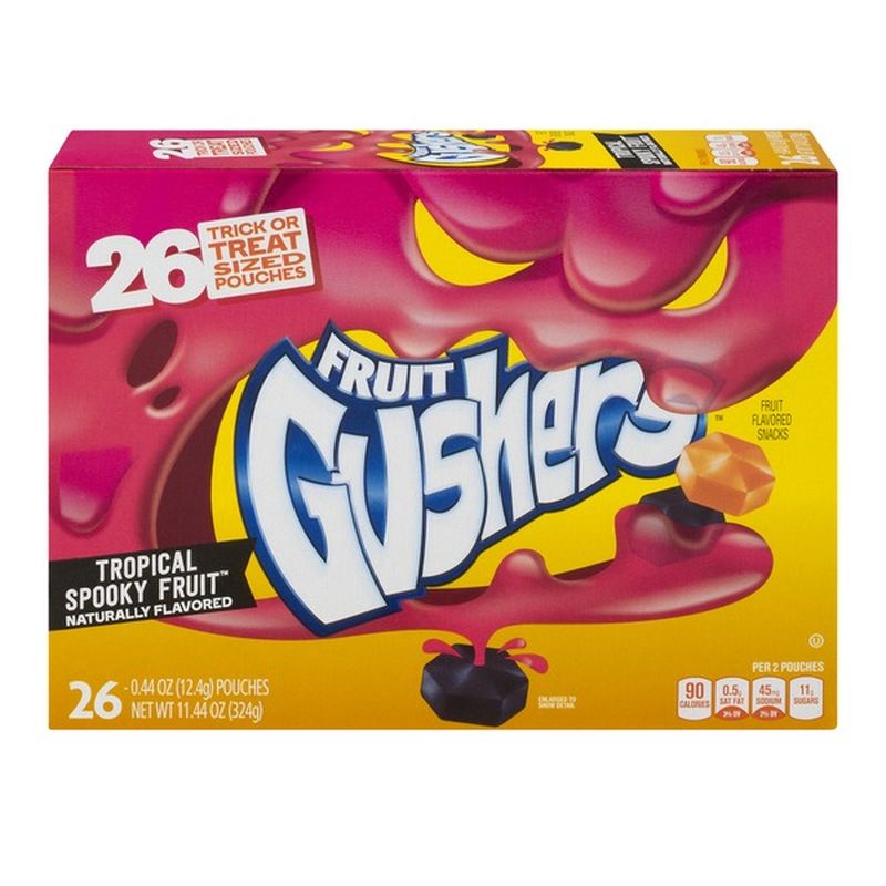 Betty Crocker Fruit Gushers Tropical Spooky Fruit Fruit Flavored Snacks ...