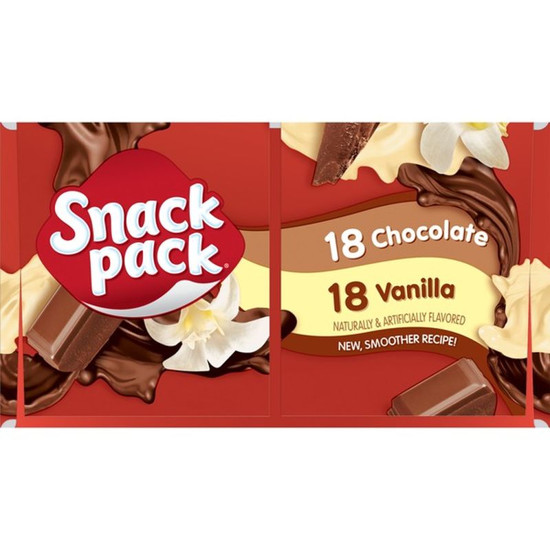 Snack Pack Chocolate Vanilla Pudding (3.25 oz) - Instacart
