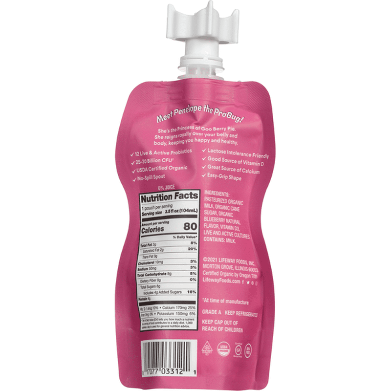 Lifeway ProBugs Organic Goo Berry Kefir (3.5 oz) Delivery or Pickup ...