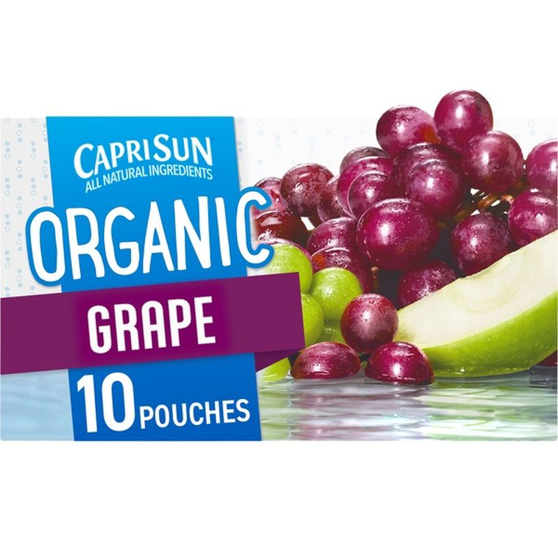 Capri Sun Grape Naturally Flavored Juice Drink Blend (6 fl oz) Delivery ...