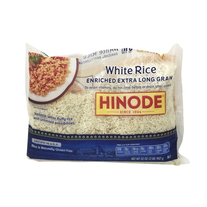 Hinode White Rice, Enriched, Extra Long Grain (32 oz) - Instacart