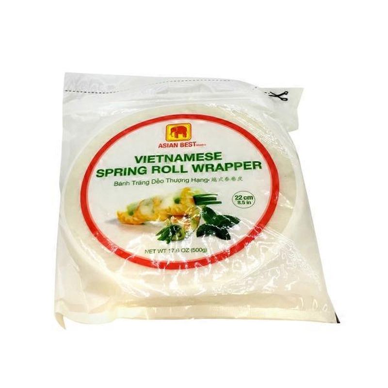 Asian Best Vietnamese Spring Roll Wrapper, 8.5" (18 ct) - Instacart