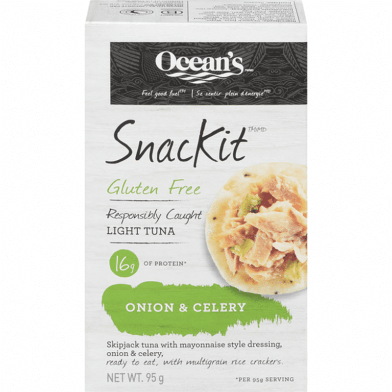 Ocean's SnacKit Onion & Celery Tuna (96 g) - Instacart