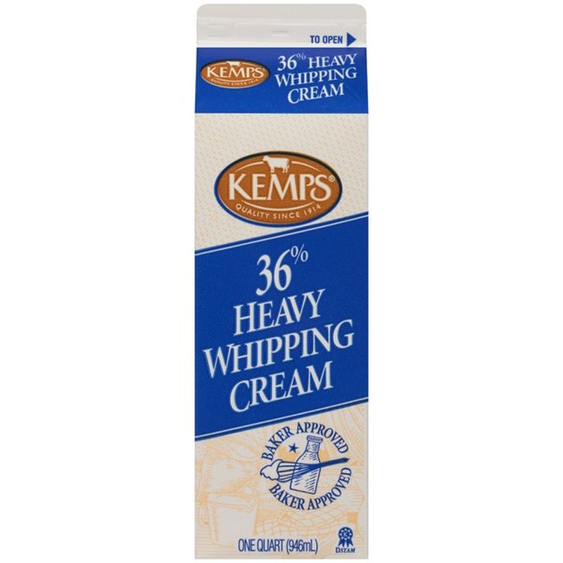 Kemps 36% Heavy Whipping Cream (1 qt) - Instacart