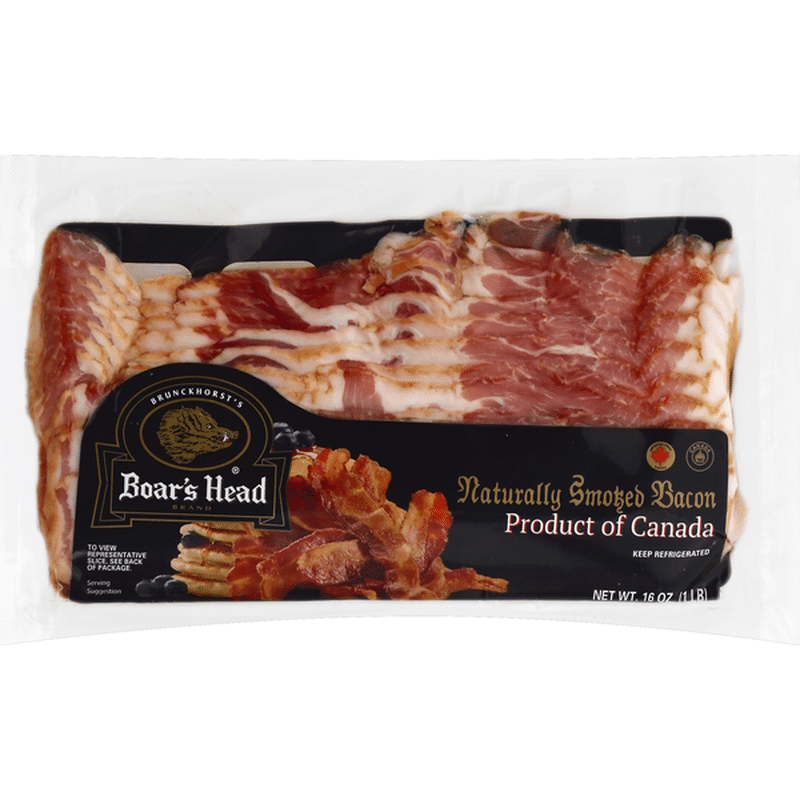 Boar's Head Naturally Smoked Sliced Bacon (16 oz) from Kroger - Instacart