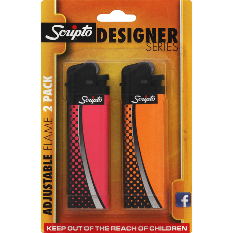 Scripto Lighter, Adjustable Flame, 2 Pack, (2 each) - Instacart