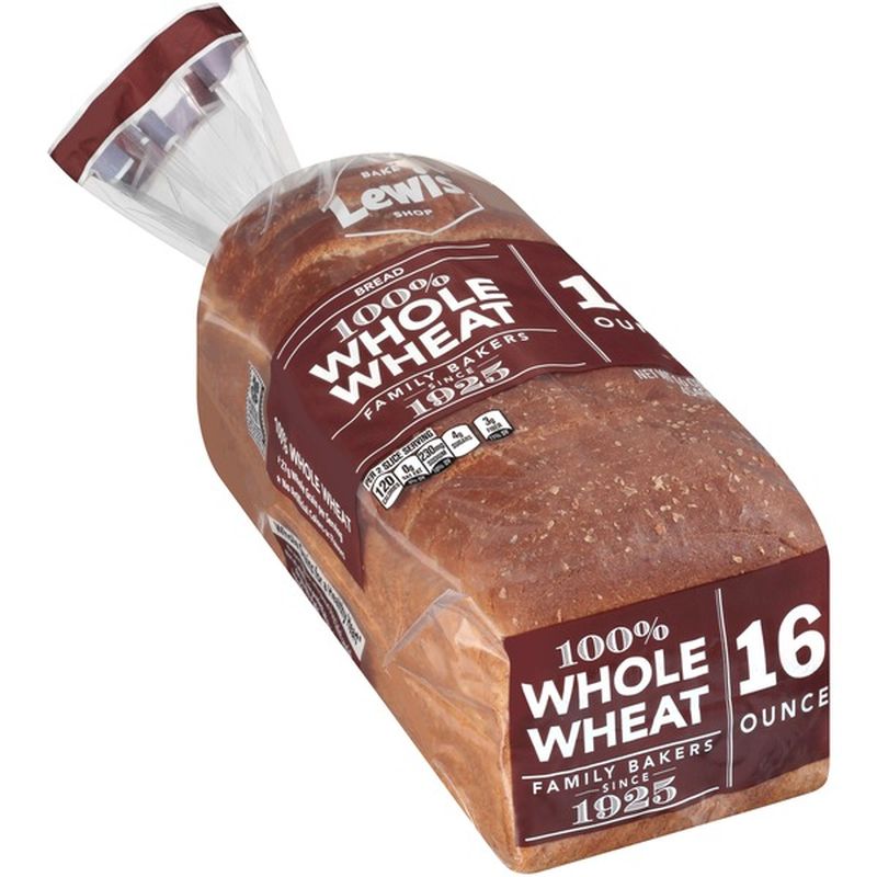 Lewis Bake Shop 100% Whole Wheat Bread (16 oz) - Instacart