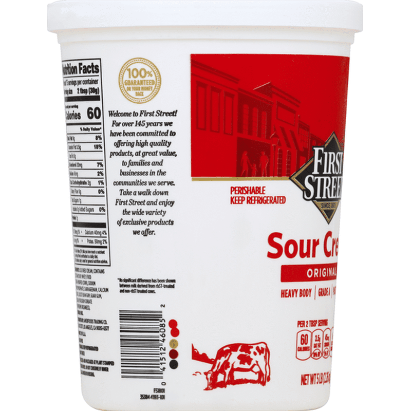 First Street Sour Cream, Original (5 lb) - Instacart