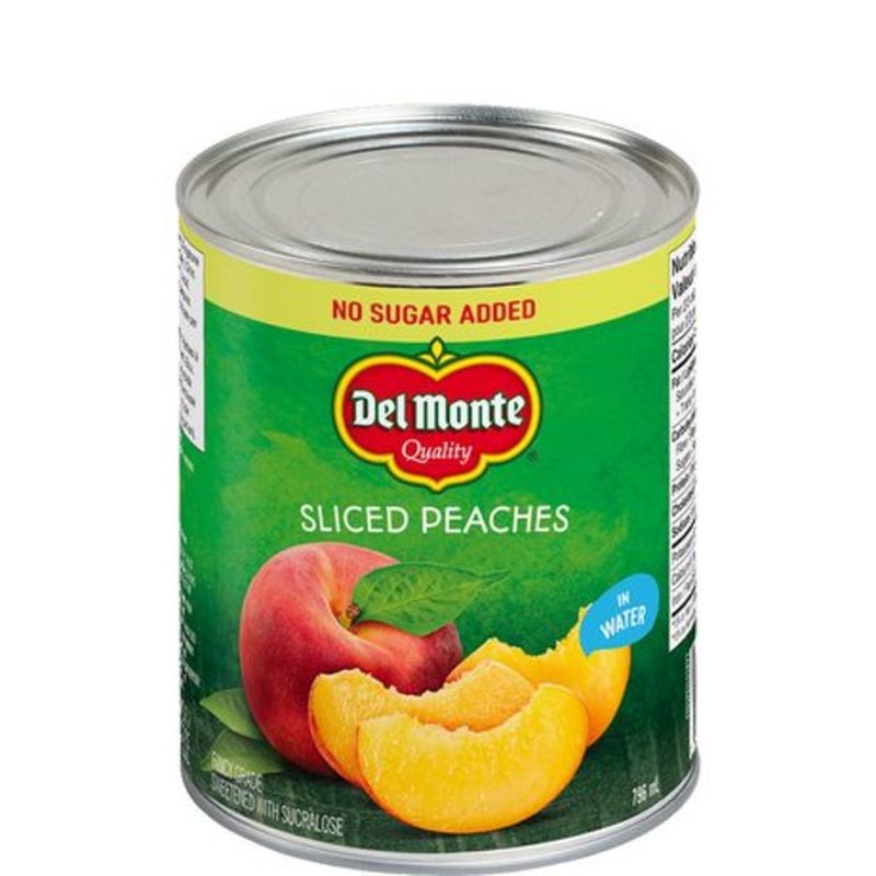 Del Monte No Sugar Added Peach Slices Packed in Water (796 ml) - Instacart