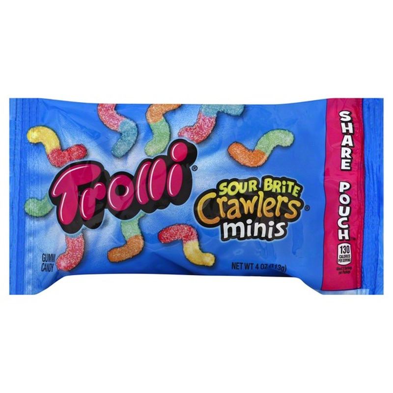 Trolli Gummi Candy, Sour Brite, Minis, Share Pouch (4 oz) - Instacart